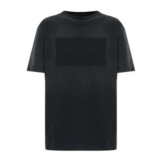 Maison Margiela T-Shirt mit Print - - Tops - Damen - Schwarzk - M