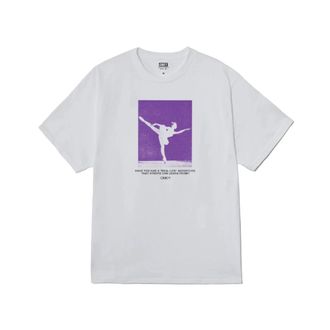 Obey Echtes Leben Baumwollshirt Wei&szlig; - - Tops - Herren - Grau - S