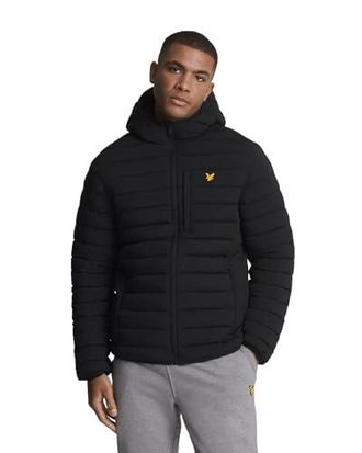 Lyle & Scott Homme Veste Matelass&eacute;e L&eacute;g&egrave;re Et Extensible, Jet Black, M