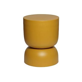 Alice's Garden Alices Home - Table dappoint. Bout de canap&eacute;. Table de Chevet en m&eacute;tal. Moutarde. Madi. &Oslash;32 x H 42cm