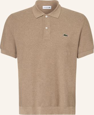 Lacoste Strick-Poloshirt Classic Fit beige