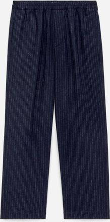 Arket Hose Aus Wollmischung Mit Nadelstreifen -Blau