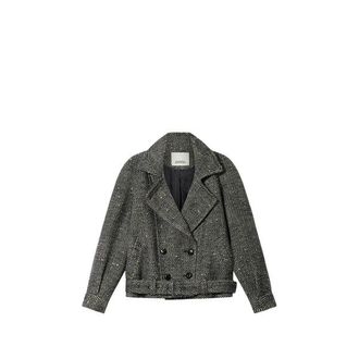 Isabel Marant Manteau Elvane &agrave; chevrons en laine