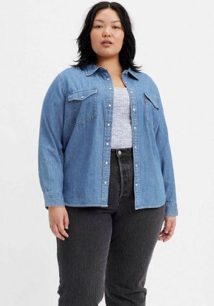 Levi's Plus Jeansbluse ESSENTIAL WESTERN mit zwei Brusttaschen und Druckkn&ouml;pfen