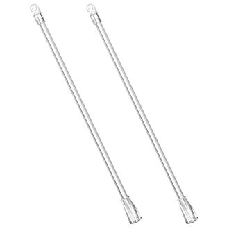 Hemobllo 2 St&uuml;ck Transparente Jalousienstangen aus Robustem Pp mit Haken und Griff 17 Zoll Kippstangen Ersatz f&uuml;r Vertikaljalousien Gardinenziehstab f&uuml;r Fenste