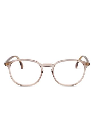 Gucci lunettes à monture ronde - Marron