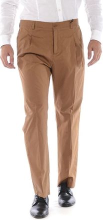 Daniele Alessandrini Homme, Pantalons, Brun, Taille: S Olimpo Straight Pantalons