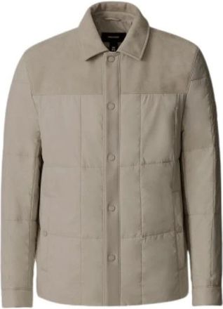 Mackage Homme, Vestes, Beige, Taille: 3XS Veste chemise en su&egrave;de mixte Henrik