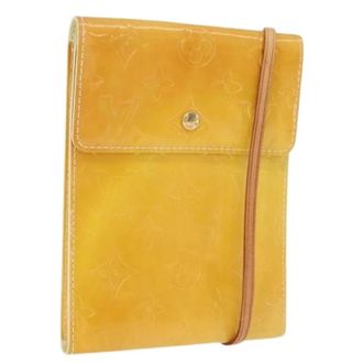 Louis Vuitton Portefeuille Pre-owned en cuir verni - Femme - Pre-owned - Jaune - Taille: ONE Size