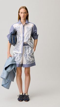 Claudie Pierlot Chemise coton ray&eacute;e