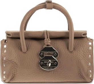 Zanellato Femme, Sacs, Brun, Taille: ONE Size Dotta Centauro Baby Leather Handbag