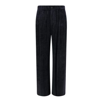 Giorgio Armani Homme, Pantalons, Bleu, Taille: L Wide Pantalons
