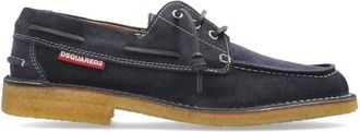 Dsquared2 Homme, Chaussures, Bleu, Taille: 41 EU Chaussures &agrave; lacets en daim