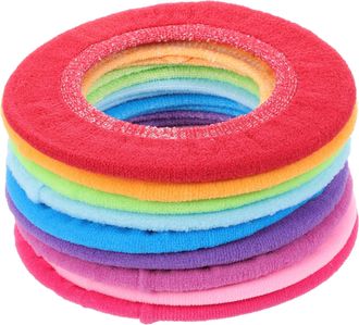 SOLUSTRE 9 Stück Teiliges Toilettensitz Waschbar Wärmend Elastisch Sitzkissen In Farben Für Zuhause Badezimmer Reise Toilettenauflage Komfortable Polsterung