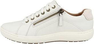 Clarks Femme Nalle Lace Shoes, Cuir Blanc, 39.5 EU