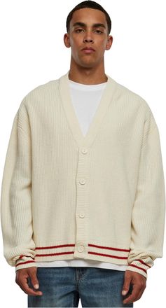 Urban Classics Herren Sporty Boxy Cardigan XL whitesand