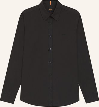 HUGO BOSS Hemd Relegant Regular Fit schwarz