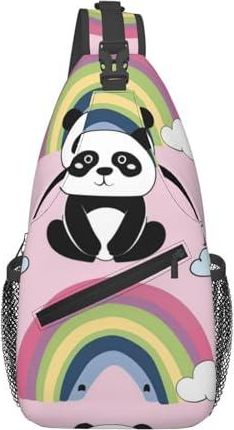 Generic Sac &agrave; bandouli&egrave;re arc-en-ciel blanc nuage panda sac &agrave; bandouli&egrave;re sac &agrave; dos de voyage sac &agrave; dos &agrave; bandouli&egrave;re pour homme sac &agrave; dos de randonn&eacute;e sac