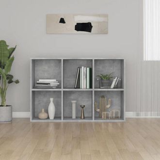 vidaXL vidaXL B&uuml;cherregal Beton grau 66x30x98 cm Holzwerkstoff