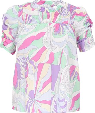 Usha Bluse Frauen mehrfarbig lila