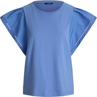 Ralph Lauren JERSEY FLUTTER-SLEEVE TEE
