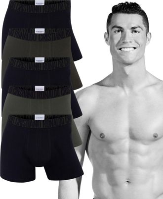 CR7 Cristiano Ronaldo Boxershorts für Herren, 5er-Pack, Größe S-2XL