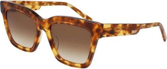 DKNY Dkny, Femme, Accessoires, Brun, Taille: ONE Size Lunettes de soleil en ac&eacute;tate avec protection UV