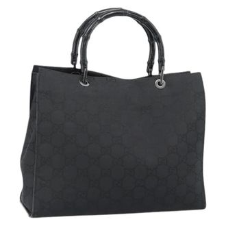 Gucci Sac cabas en nylon Pre-owned - Femme - Pre-owned - Noir - Taille: ONE Size