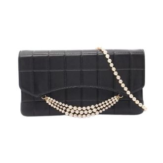Chanel Pre-owned Choco Bar Lambskin Schultertasche - - Pre-owned - Damen - Schwarzk - ONE SIZE