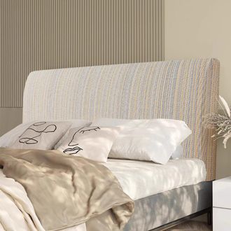 Generic Leinen Bettkopfteil Bezug Full Queen King Verdickt BBB Staubdichter Schutzh&uuml;lle Dekorbezug Kaffee Volle L&auml;nge: 110-140 cm/43-55 Zoll