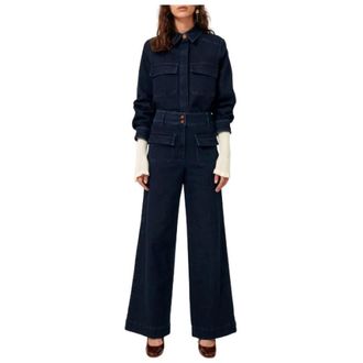 Sessun Blusen Shirts - - Jumpsuits & Playsuits - Damen - Blau - M