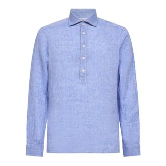 D4.0 Homme, Chemises, Bleu, Taille: 2XL Chemise &agrave; demi-boutons