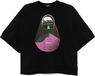 Undercover T-Shirt mit grafischem Print - Schwarz