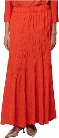 Kaos Kaos, Femme, Jupes, Rouge, Taille: 40 FR Maxi Jupe