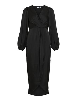 Vila Viravenna L/S V-Neck Wrap Dress -Noos/Dc