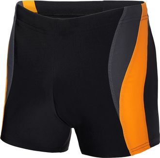 Ladeheid Badehose Herren kurz Boxershorts Bademode f&uuml;r Herren zum Strand und zum Schwimmbad komfortable und Bequeme Badehose eng LA40-255 (Schwarz/Graphite/Ora