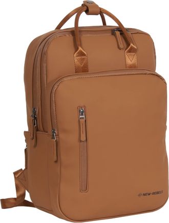 New Rebels William Milwaukee 18L Rucksack - 15,6-Zoll-Laptopfach mit wasserdichtem Rei&szlig;verschluss - Gepolsterte R&uuml;ckengurte - Stiftfach an der Vorderseite - Wass