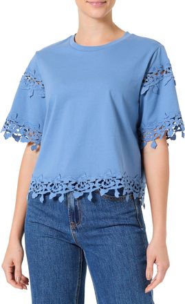 Morgan Damen 251-dfutur Kurz&auml;rmelige T-Shirts, Fjord M, Large