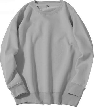 Generic UHouse Sweat Homme Fin Cut Pull Sport Sweats sans Capuche Y2k Vêtement Délavé Habit Respirant Streetwear Automne Vetement Casaul Haut Ample Sweatshirt