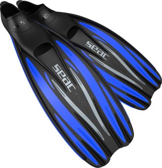 Seac Seac F 100 Pro, Pinne da Subacquea Ultra Leggera a Scarpetta Chiusa, per Immersioni e Snorkeling, blu, 42/43