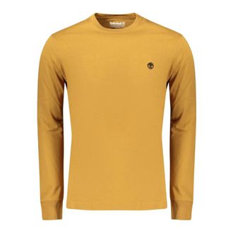 Timberland T-Shirt mit Baumstickerei - - Tops - Herren - Gelb - S