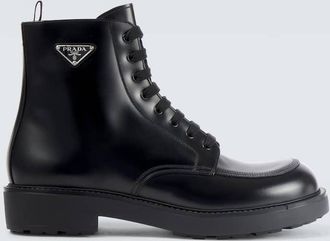 Prada Schnürstiefel aus Leder