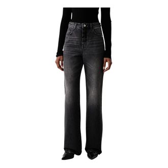 Patrizia Pepe Jeans mit geradem Bein und hoher Taille - - Jeans - Damen - Schwarzk - W26