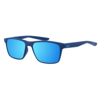 Nike Homme, Accessoires, Bleu, Taille: ONE Size Lunettes de soleil rectangulaires en ac&eacute;tate avec verres miroirs roses