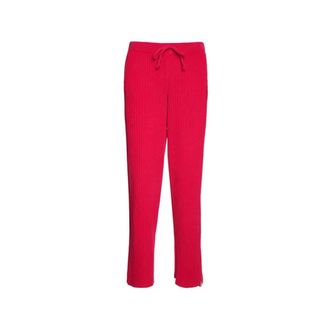 BONSAI Knitted Knit Loose Pant - - Trousers - Herren - Rot - S