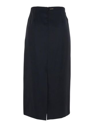 Twinset Womens Skirt High-Waisted Black Polyester