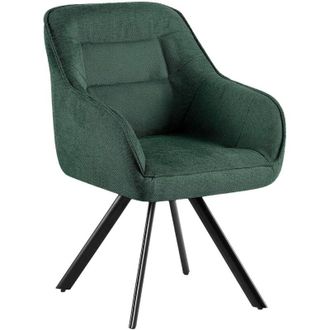 Clp Chaise de Salle &agrave; Manger Pettuli Vert Tissu