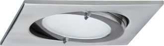 Paulmann Downlight, Aluminium, G4, 60 W, Silber, 8 x 8 x 2.5 cm