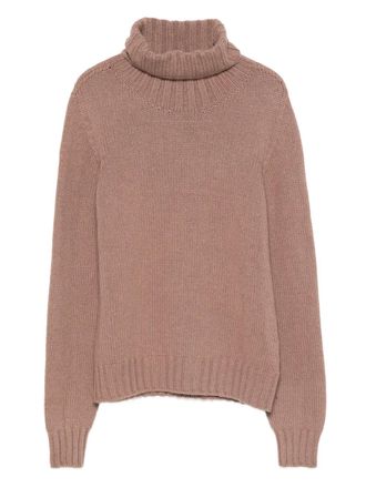 Aragona Rollkragenpullover aus Kaschmir - Braun