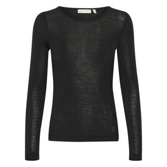 Inwear Slim Fit Langarmshirt - - Tops - Damen - Schwarzk - 3XL